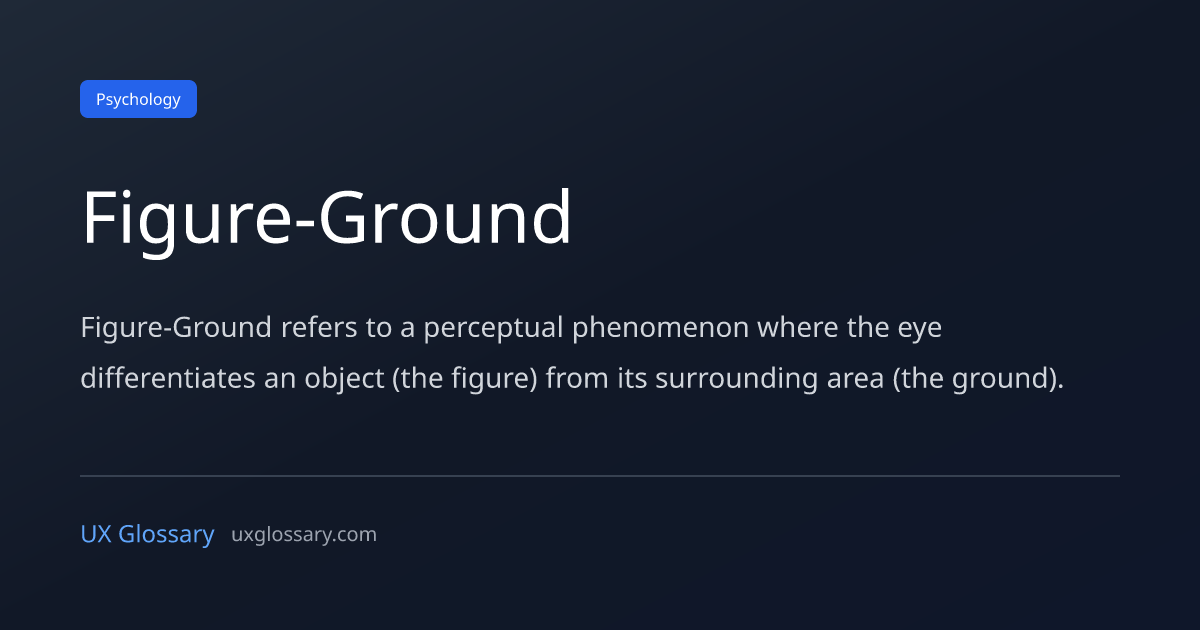 Figure-Ground - Definition, Meaning & Examples | UX Glossary