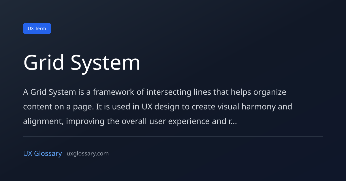 Grid System - Definition, Meaning & Examples | UX Glossary