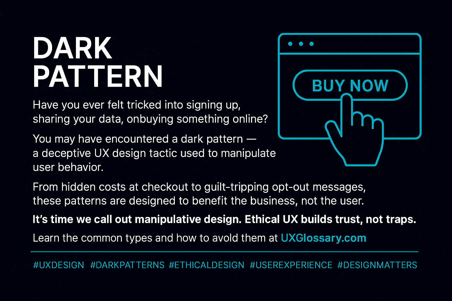 Dark Patterns in UX (Deceptive Design) | UX Glossary